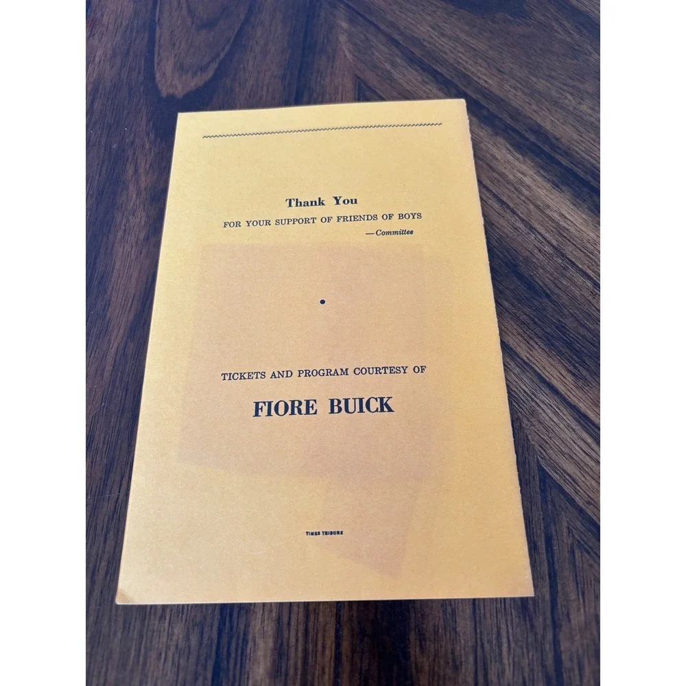 Other | Vintage 1985 Friends Of Boys Annual Banquet Program Jaffa ...